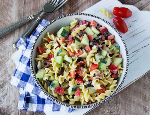 California Cobb Sandwiches, Israeli Pasta Salad, Sweet Corn…