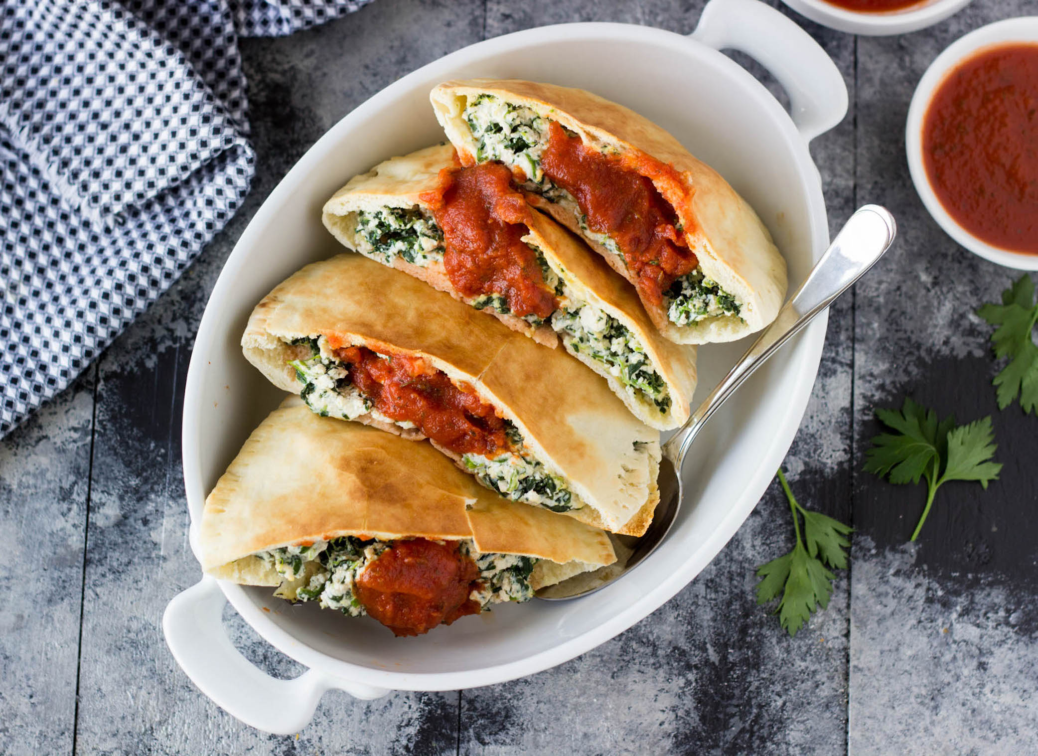 Lasagna Calzones, "Tuna" Nachos, Torta Sliders, Apple Pie Polenta Bites ...